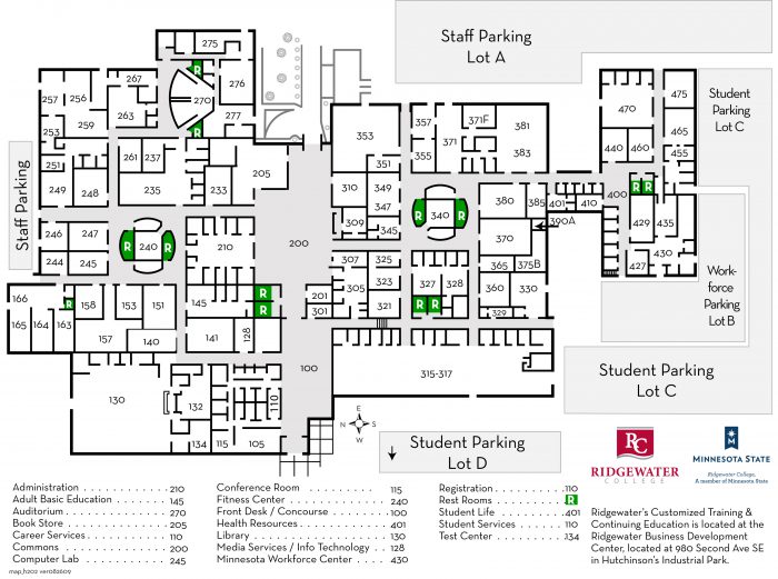 Campus Maps & Parking - Hutchinson - Ridgewater College